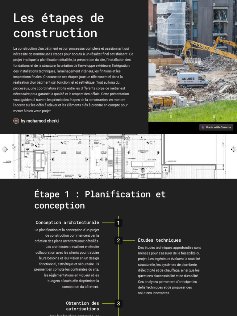 Les Etapes de Construction | PDF