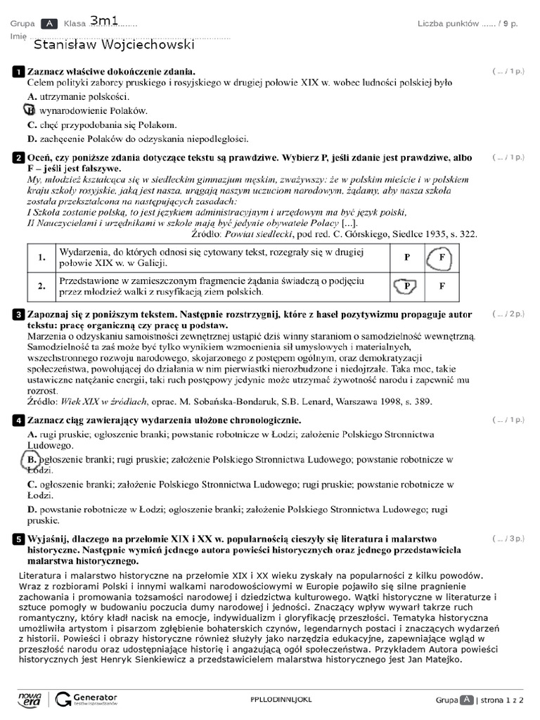 Karta Pracy cz1 | PDF