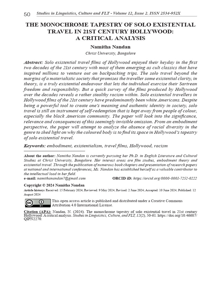 SILC 2024 Vol 12 Issue 2 050-061 12 | PDF | Existentialism | Social Science