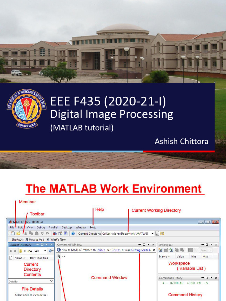 DIP Lec 3 MATLAB Tutorial | PDF