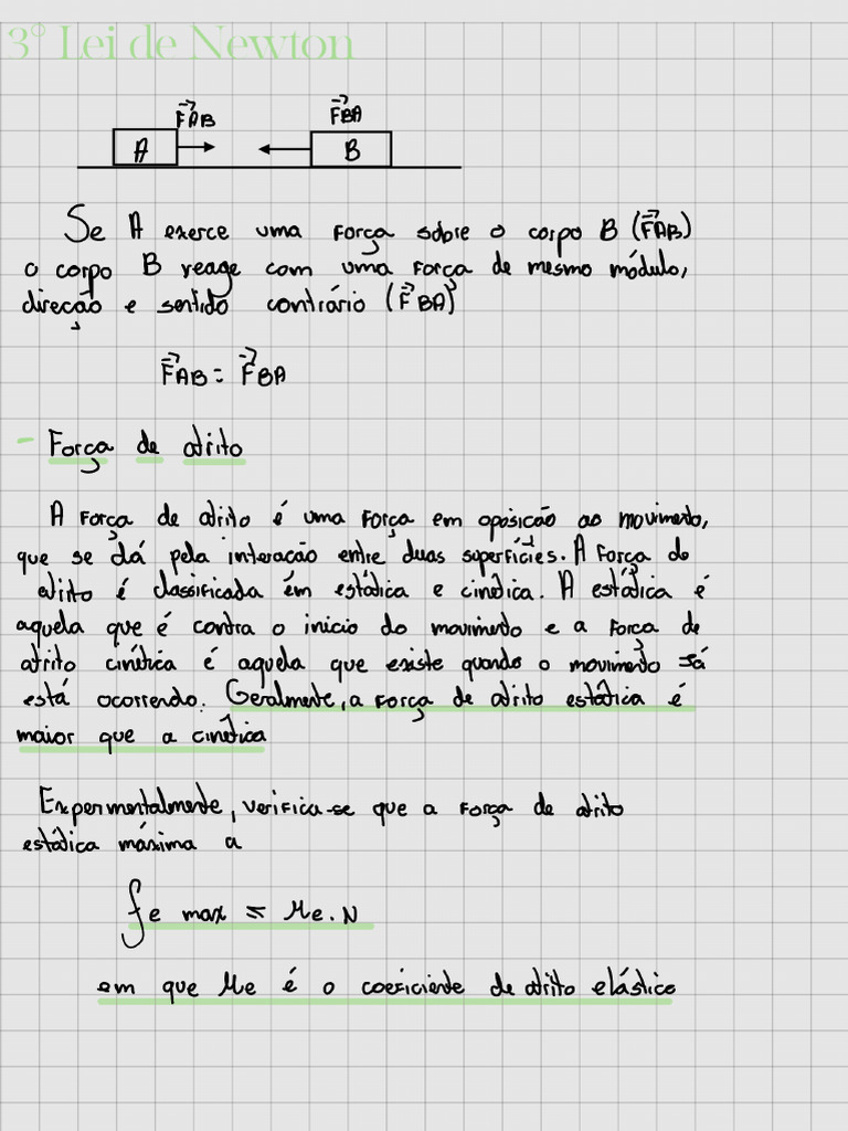 3° Lei de Newton e Força de Atrito - 231003 - 204349 | PDF