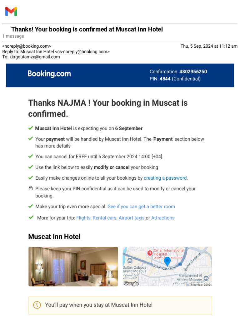 Muscat Inn Hotel | PDF | Fee