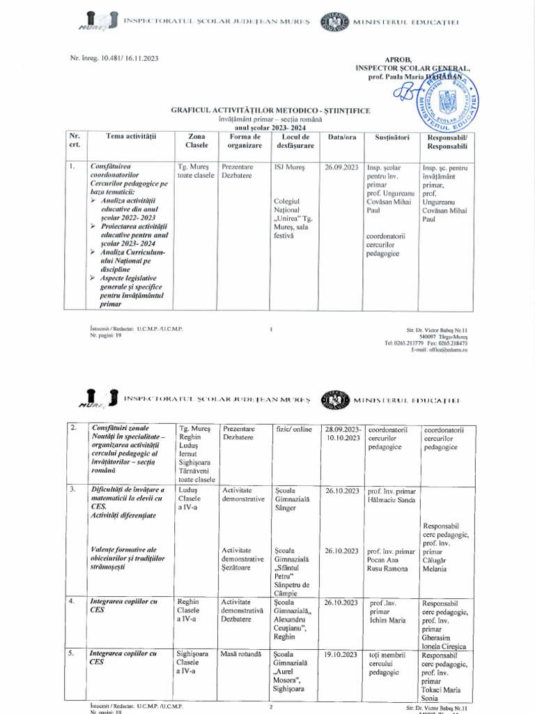 Tematica Cerc Mures Cu Traditii | PDF