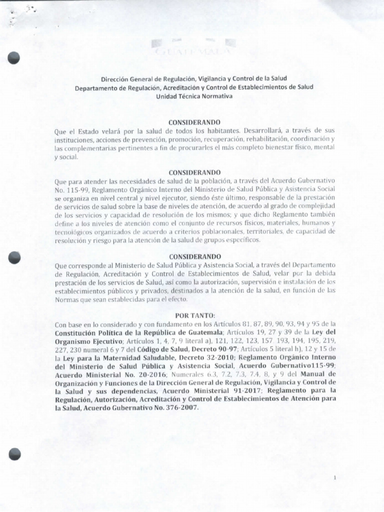 Guia NORMATIVA de Estable, Salud | PDF