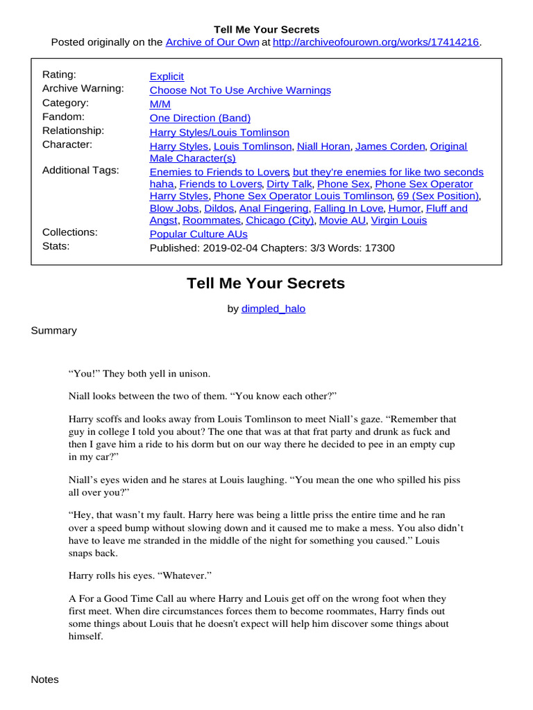 Tell Me Your Secrets | PDF