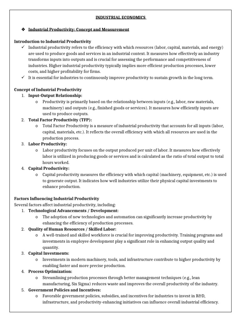 Industrial Notes | PDF