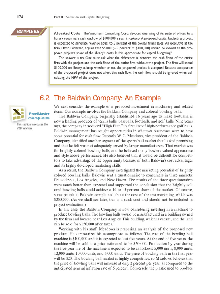 Case Baldwin Corporate Finance | PDF