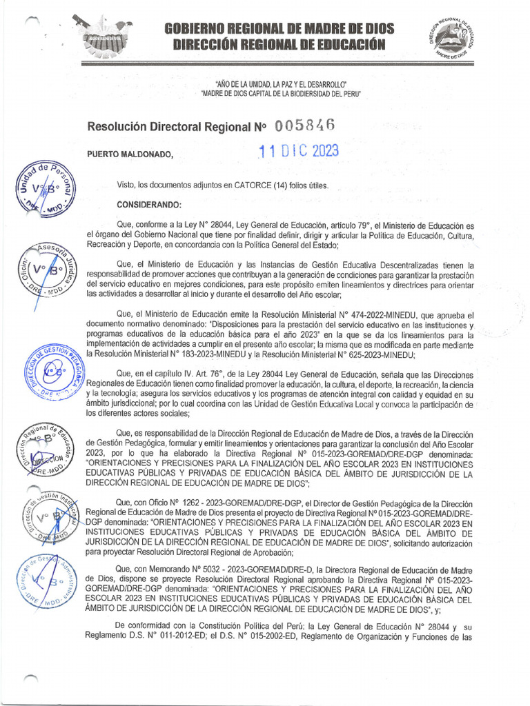 RDR 5846 Finalizacion 2023 | PDF
