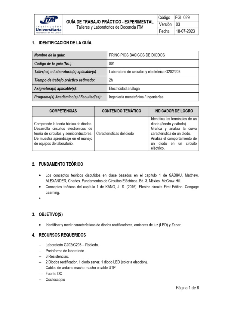 FGL 029 Guía de Trabajo Practico - GUIA 1 | PDF