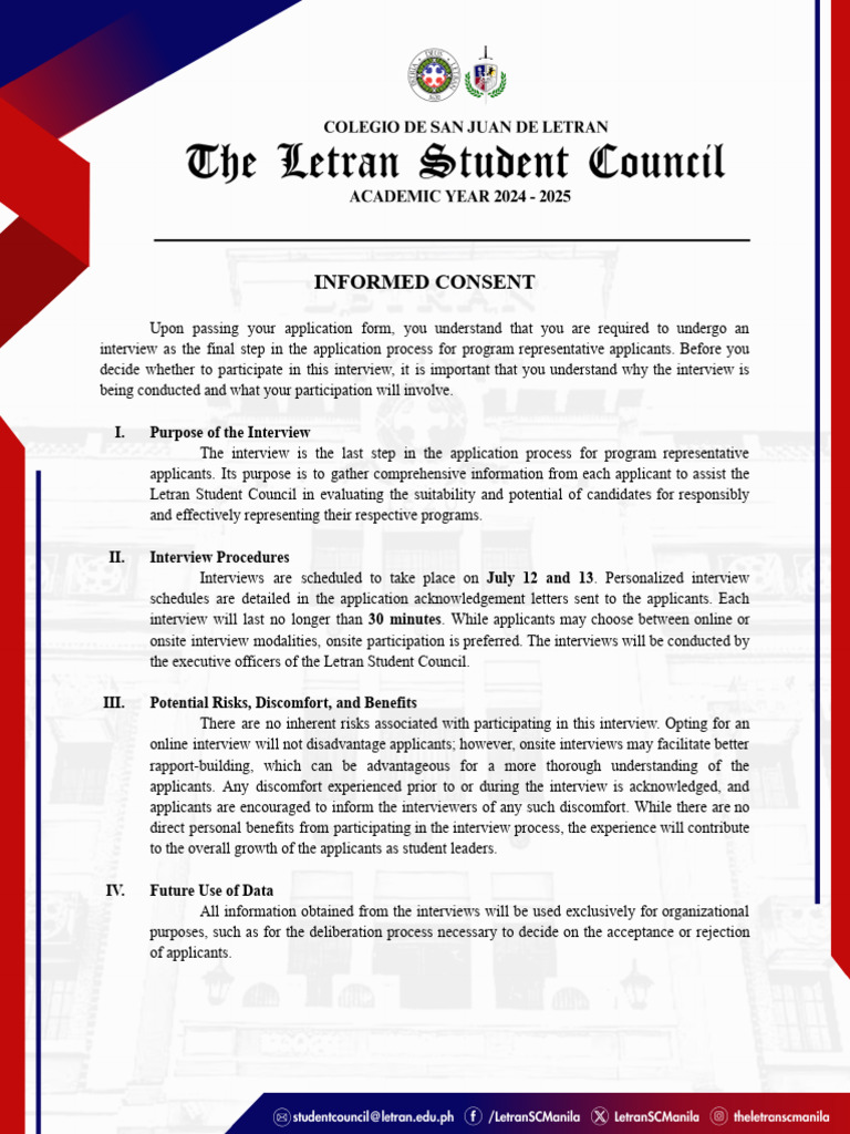 Informed Consent for Interview | PDF