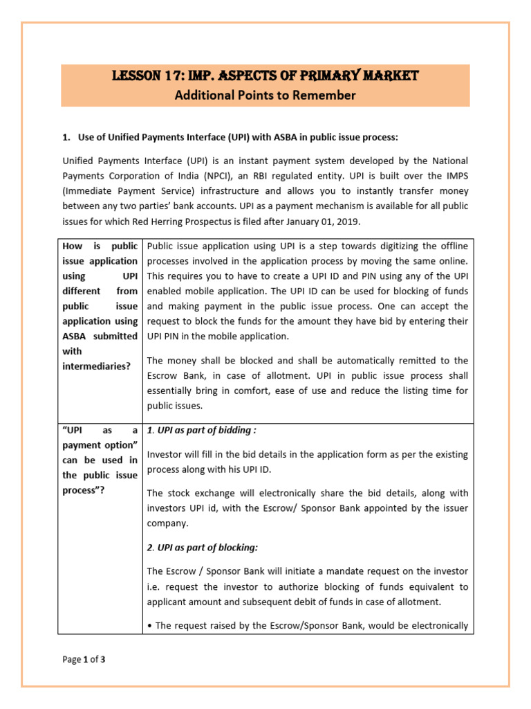 Lesson 17 Additional Topics | PDF
