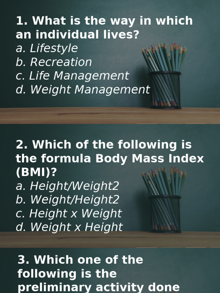 Pre Lim 1 Pe Health | PDF