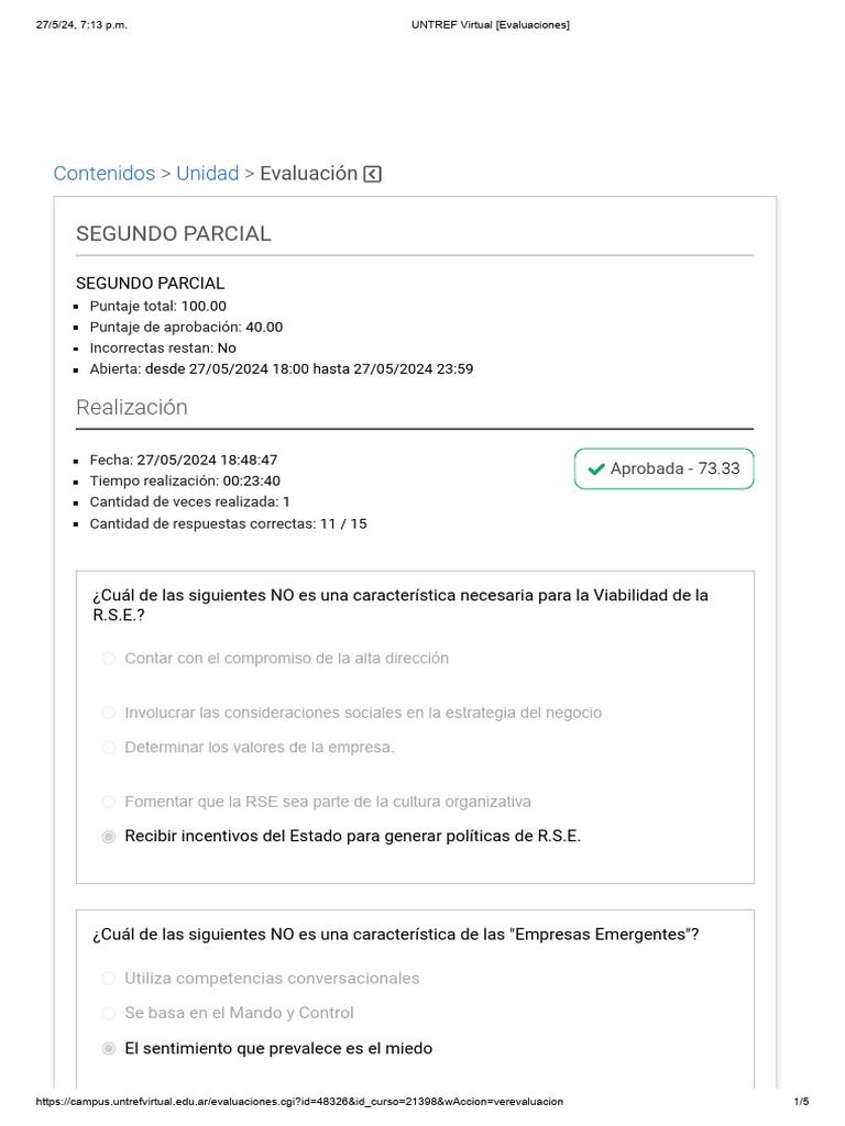 UNTREF Virtual 2do Parcial | PDF