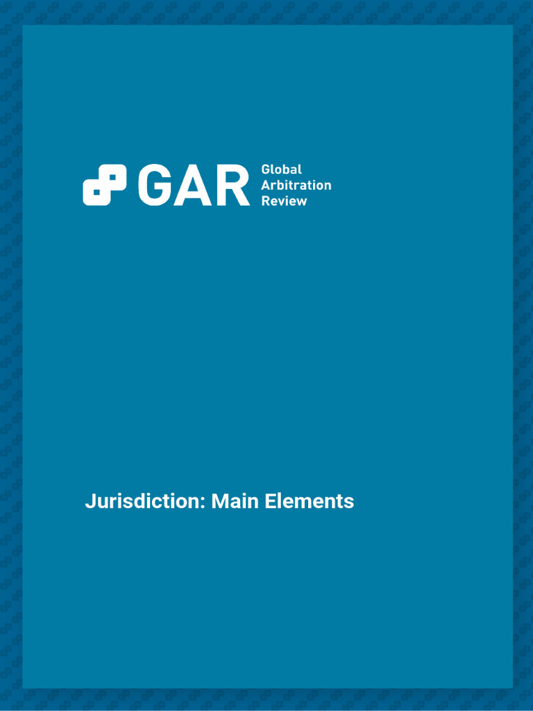 GAR Jurisdiction Main Elements | PDF