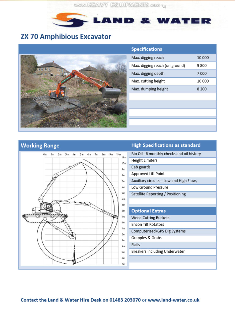 2 Amphibious-Excavator-Specalog-Specifications | PDF