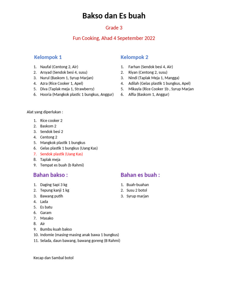 Fun Cooking | PDF