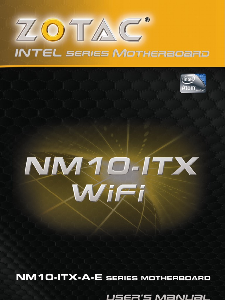 Zotac NM10 ITX User Manual | PDF | Bios | Electromagnetic Interference