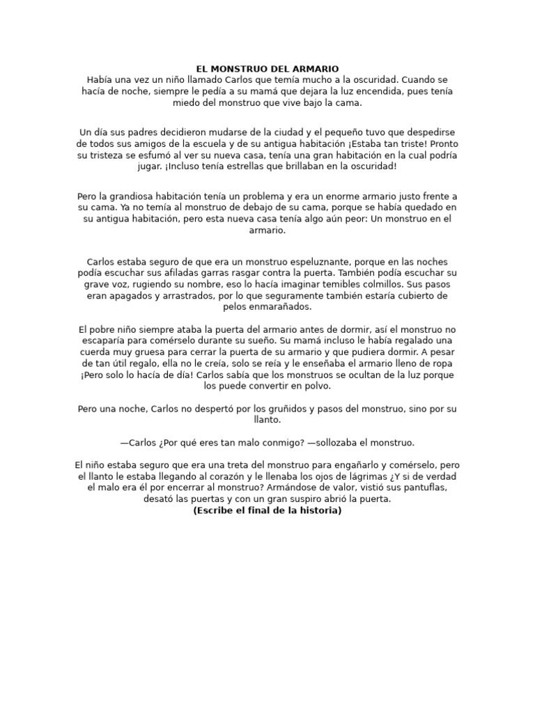 El Monstruo Del Armario | PDF
