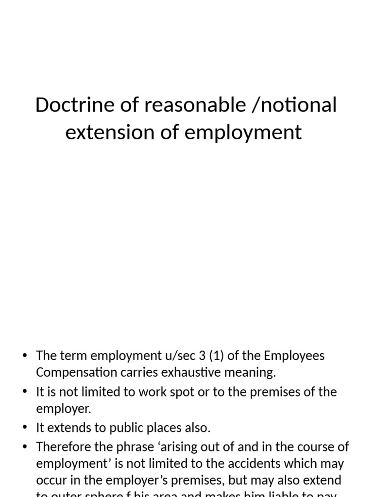 Doctrine of Notional Extension | PDF