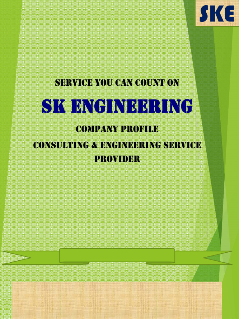 SK Engineering Company Profile | PDF | Engineering | Technology & Engineering