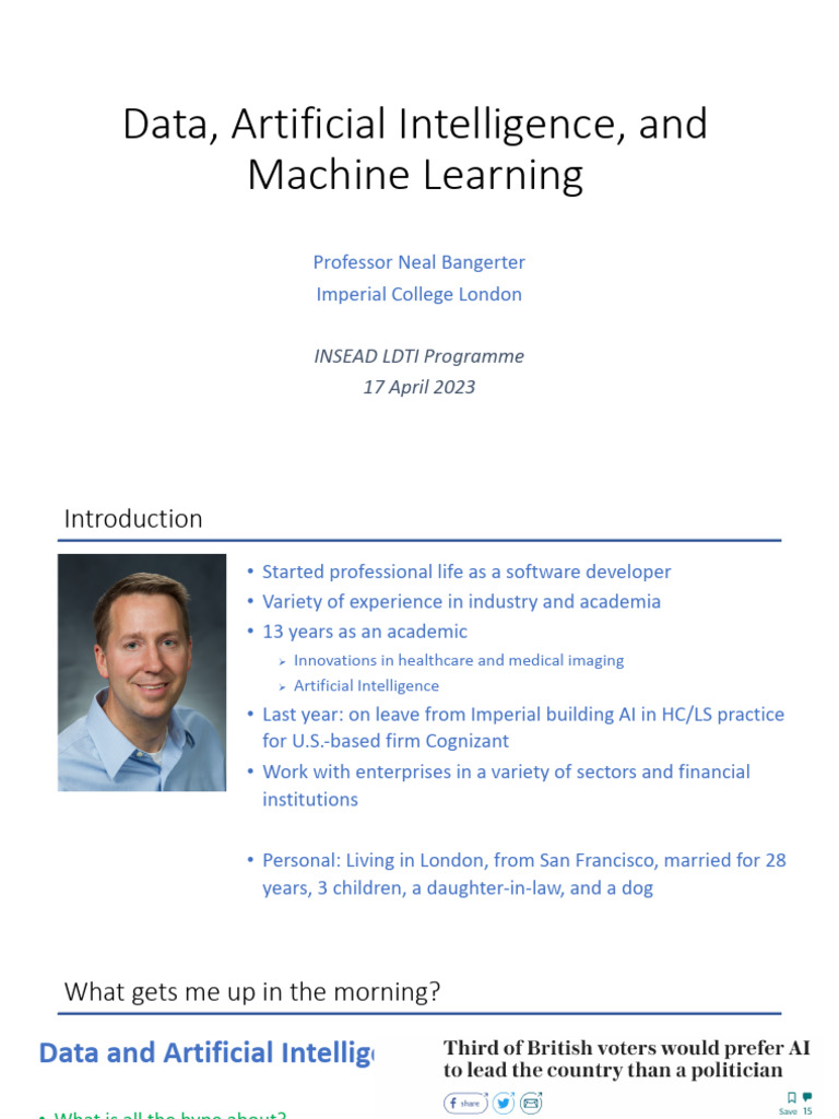Data, Artificial Intelligence, and Machine Learning | PDF