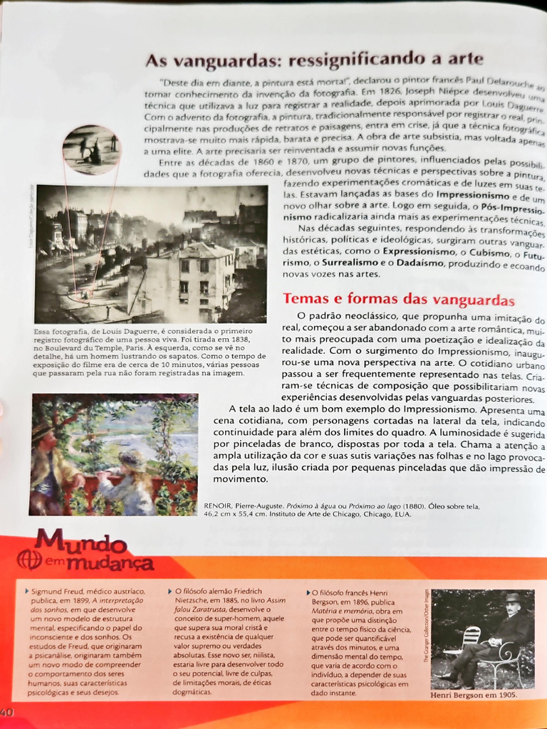 Material de Apoio Sobre Movimentos de Vanguarda | PDF