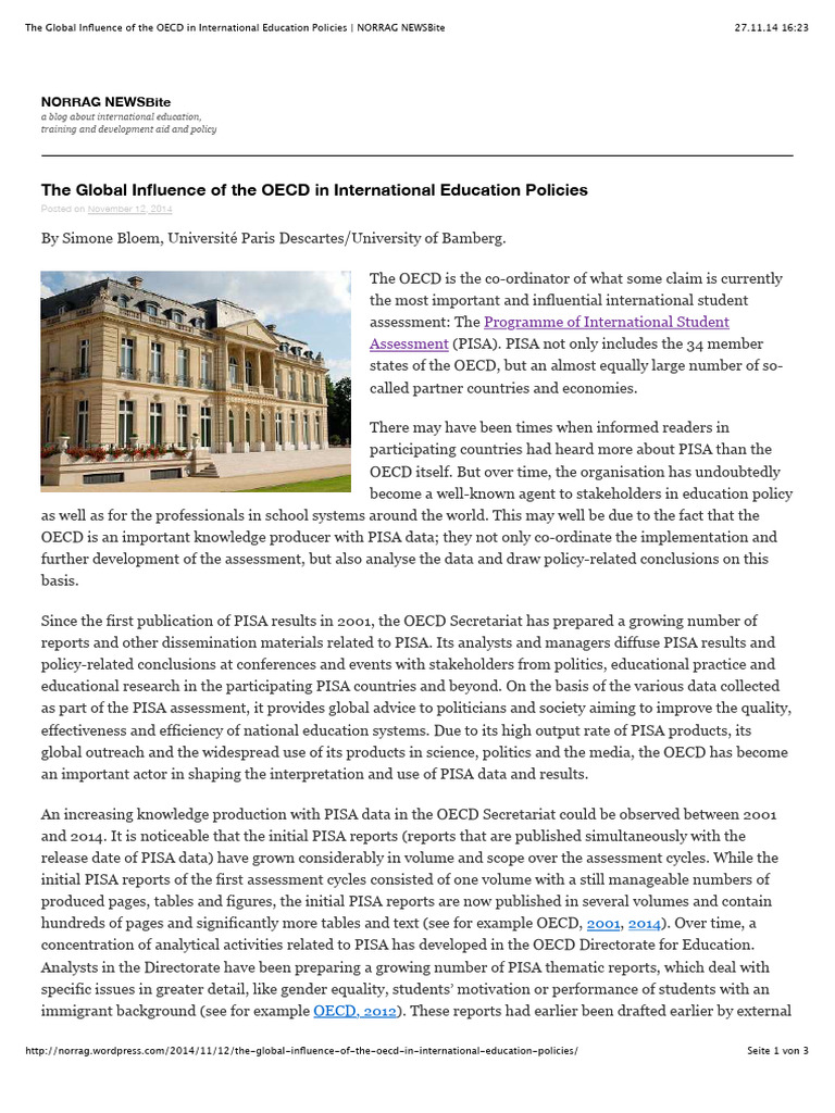 The Global Influence of The OECD in Inte | PDF