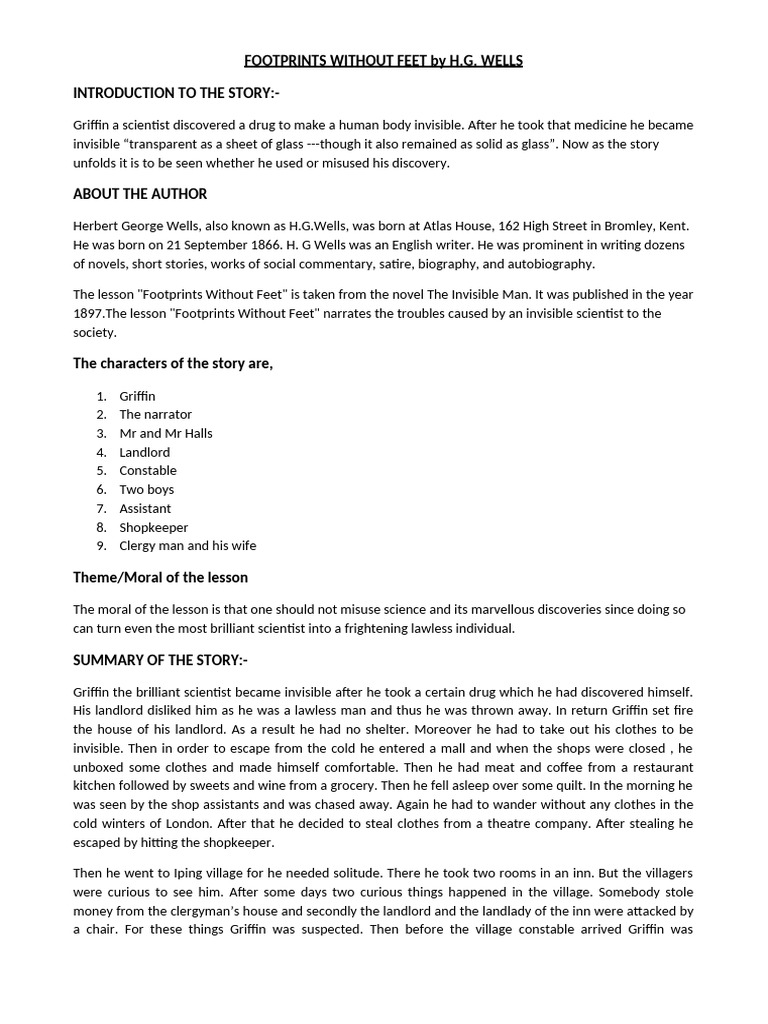 Footprint Without Feet | PDF