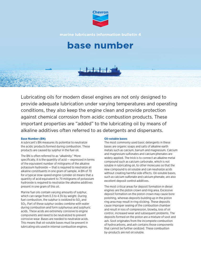04 Base Number Technical Bulletin | PDF