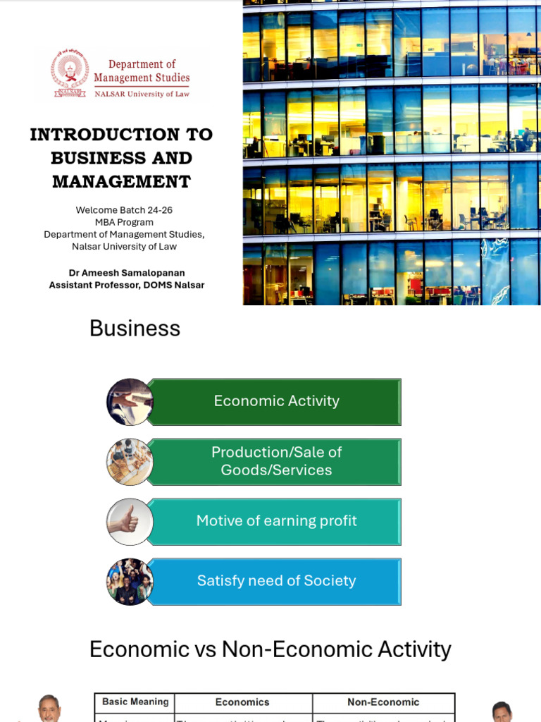 Introduction to Business & management | PDF