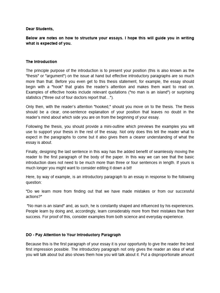 Note 1 Writting Essay Guidelines Pdf