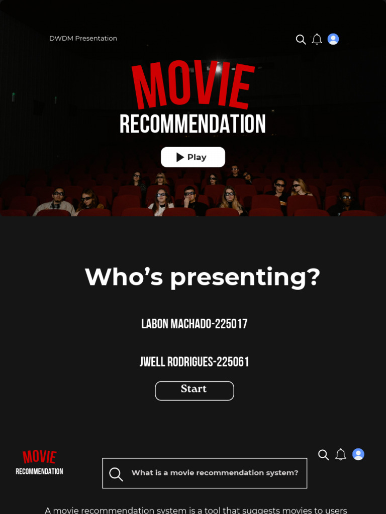 Movie Recommendation System PDF | PDF
