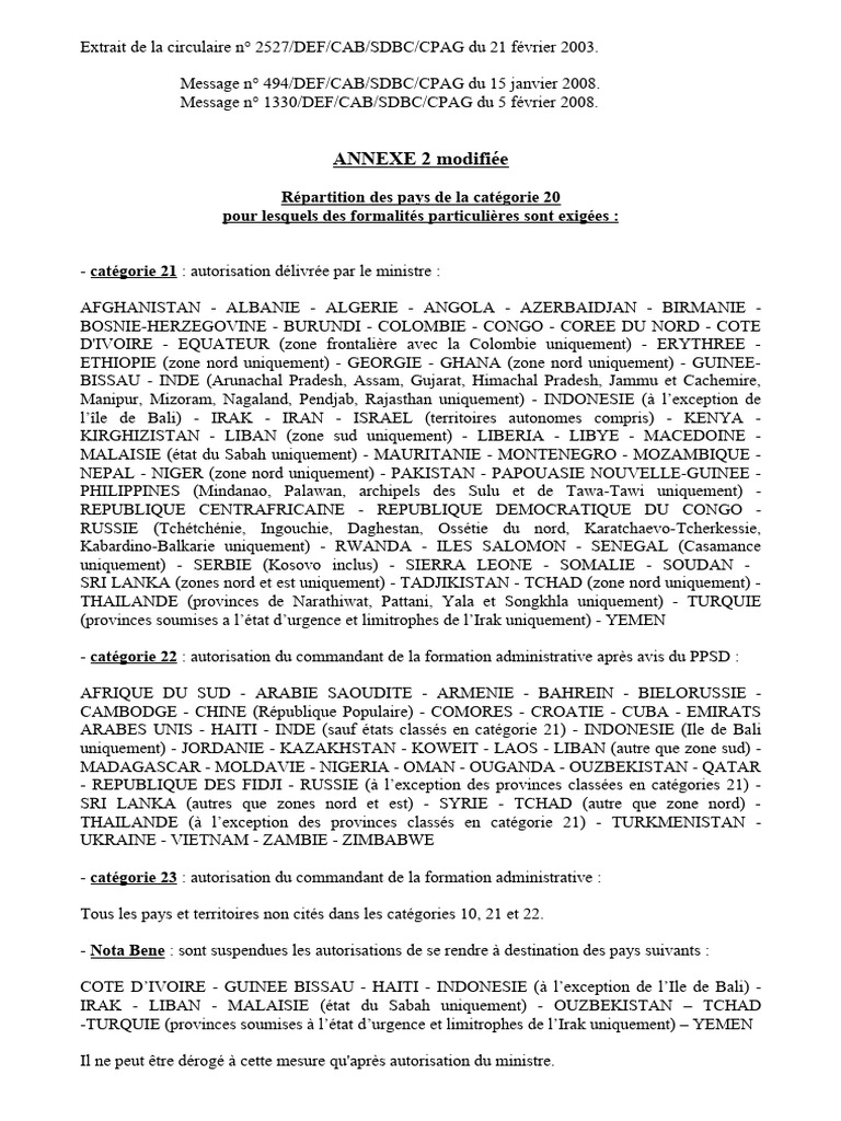 Circulaire 2527 Annexe 2 CPAG | PDF