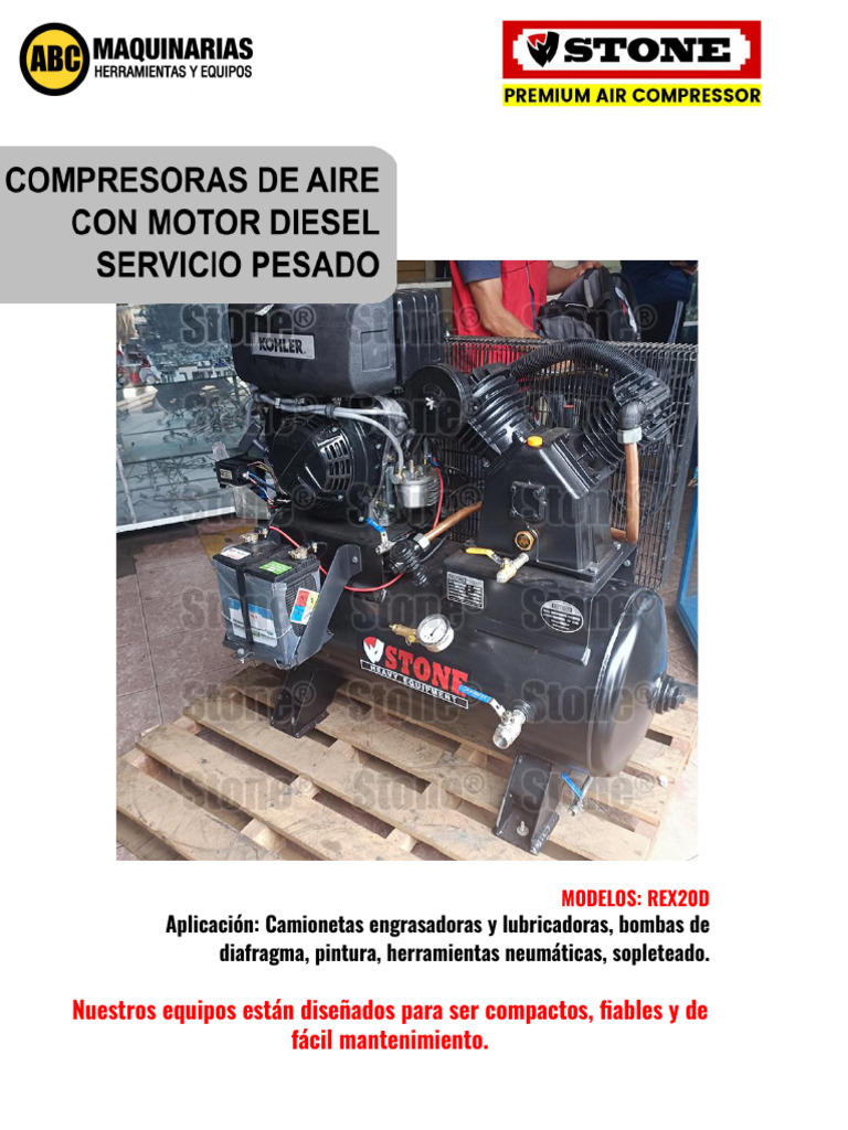 Compresores Diesel REX20D STONE | PDF | Technology & Engineering