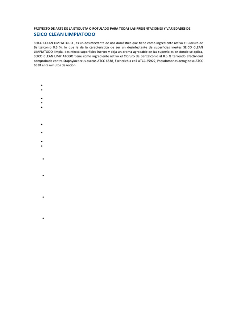 Proyecto de Arte de La Etiqueta o Rotulado LP | PDF