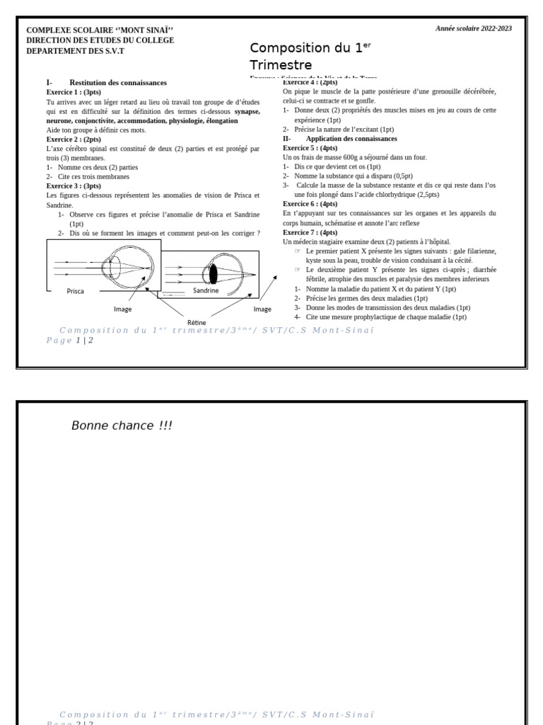 Compo 3e 2022-2023. | PDF