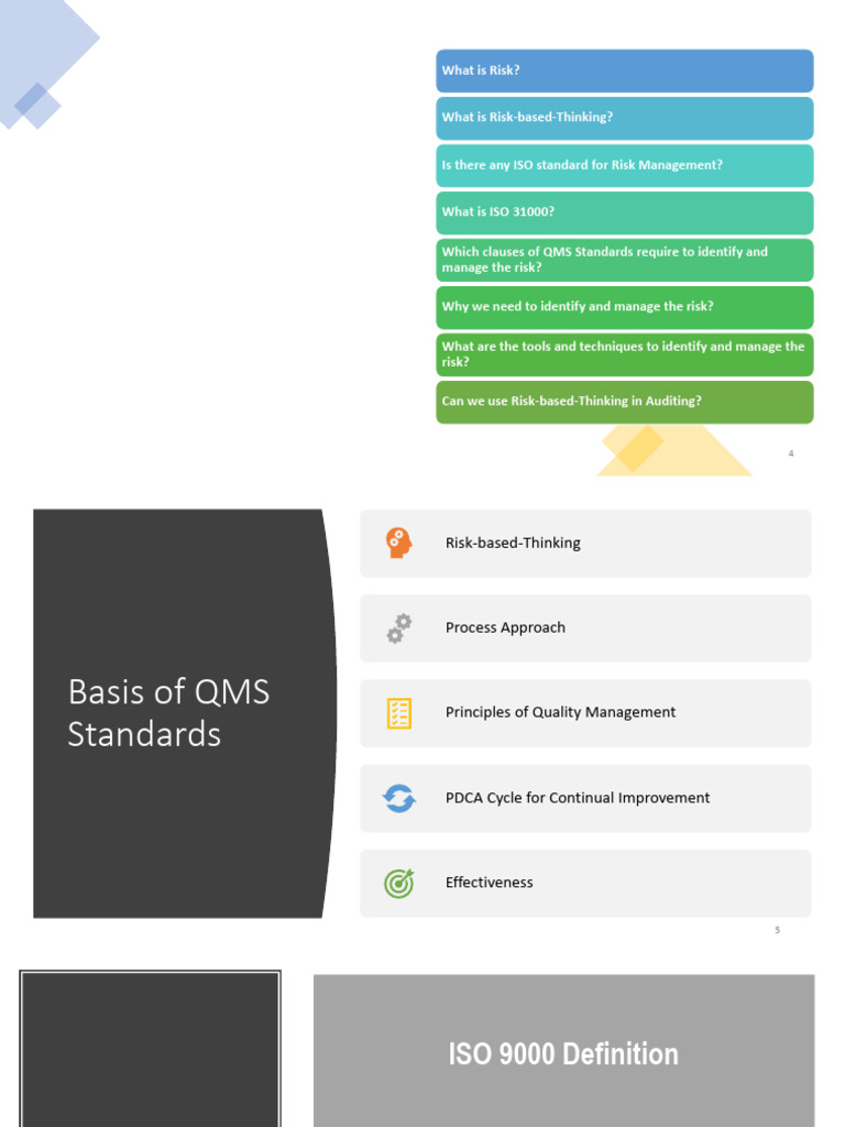 Risk Based Thinking in ISO 9001 1723563688 | PDF