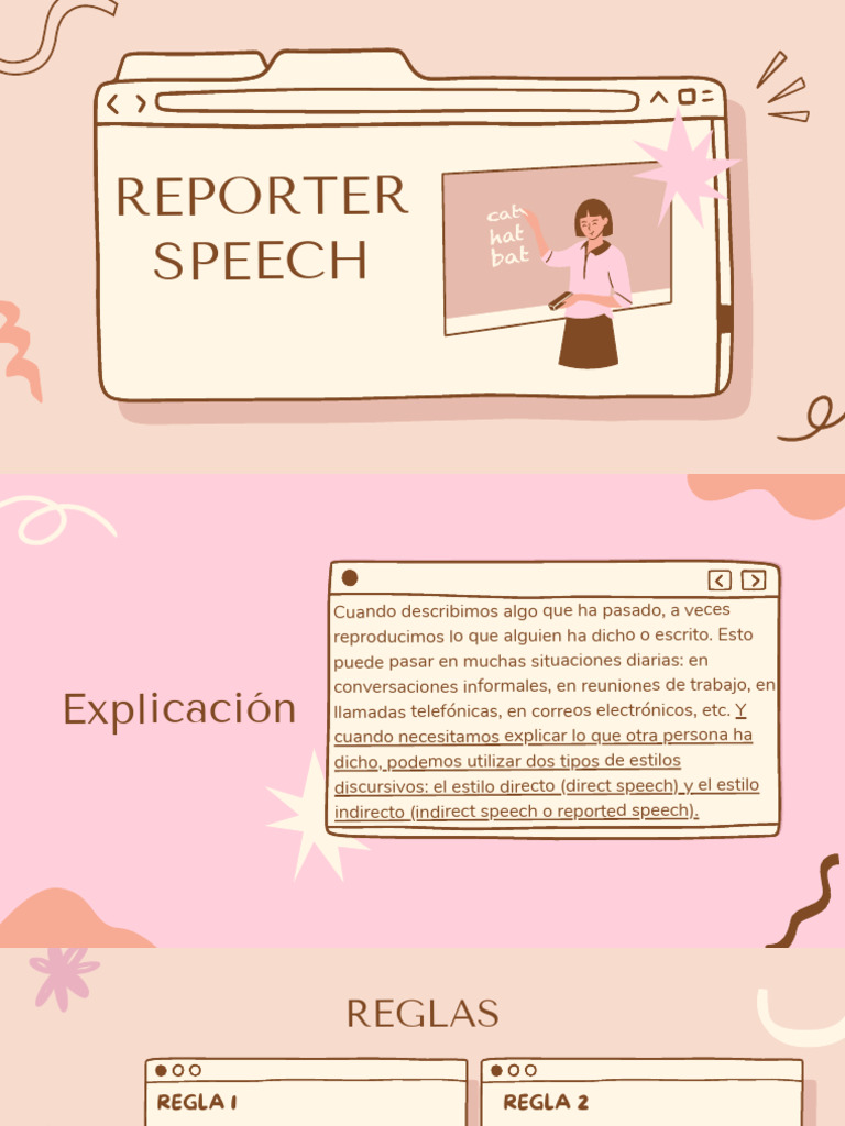Reported Speech Presentación | PDF