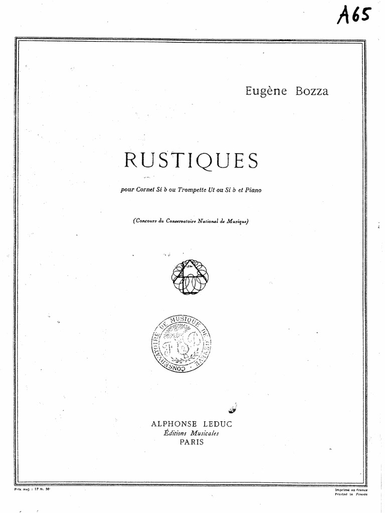 Bozza Rustiques | PDF