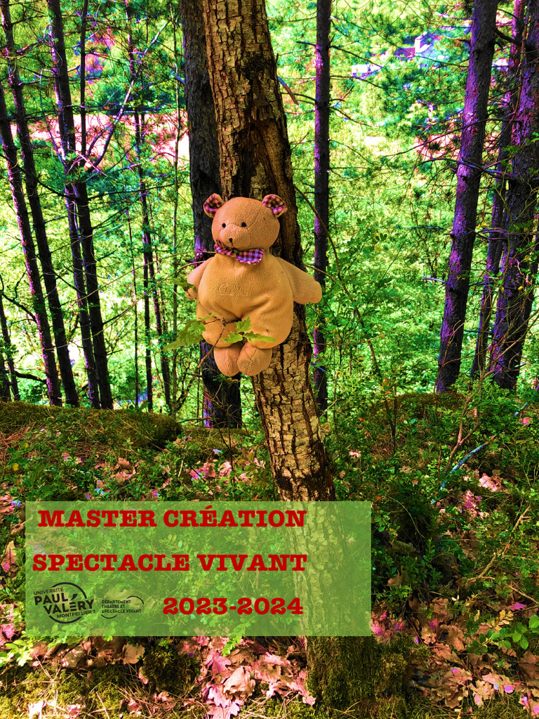 Plaquettte Master Creation Spectacle Vivant 23-24-0 | PDF