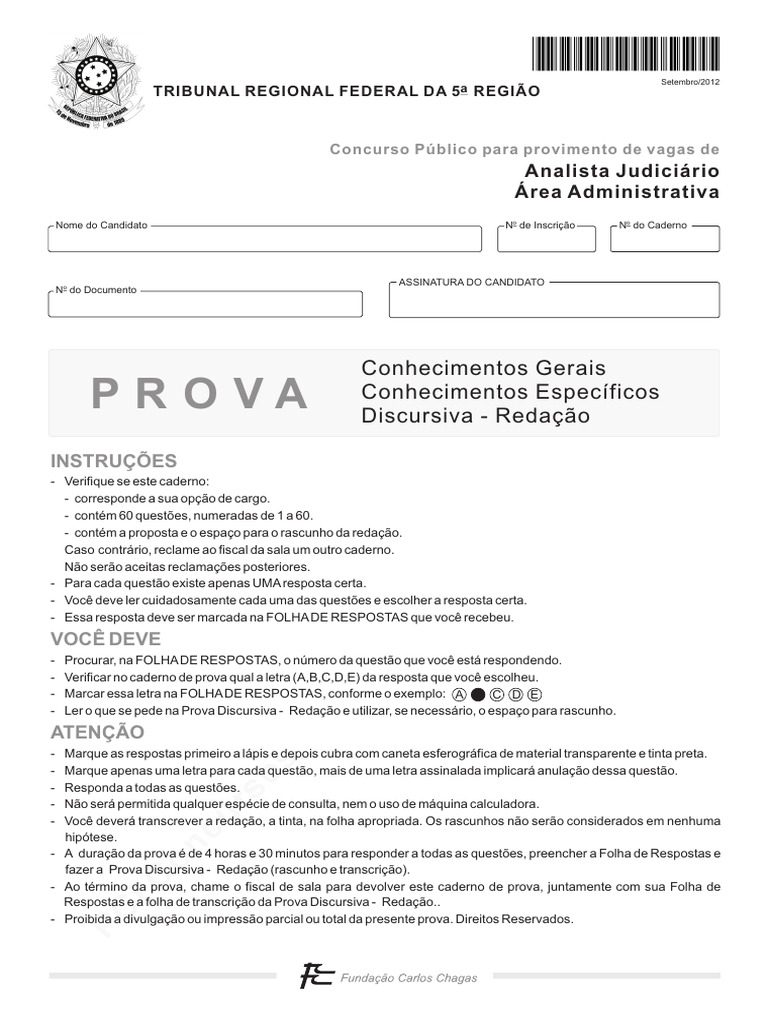 Prova 03 Tipo 001 | PDF