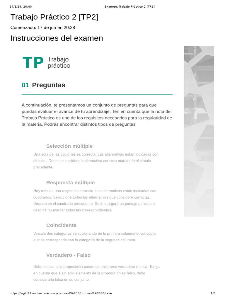 Examen_ Trabajo Práctico 2 [TP2] 100 | PDF