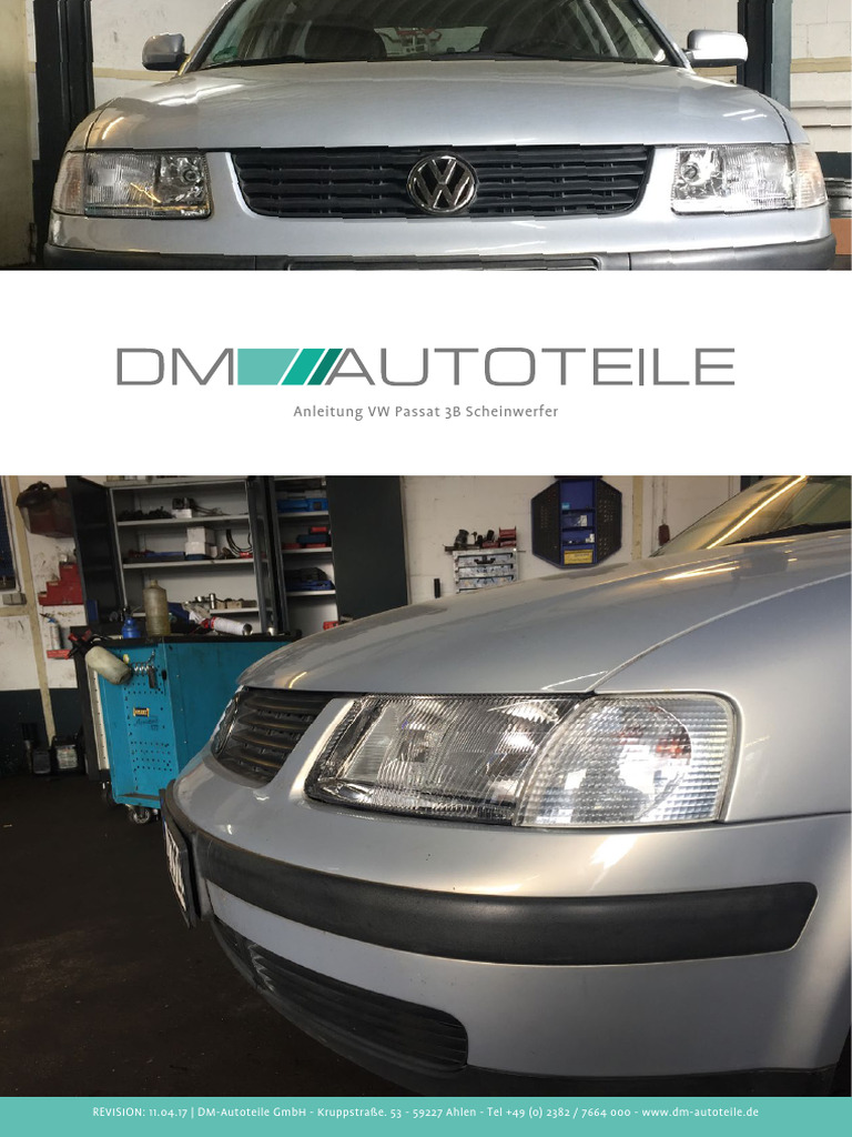 Passat 3bg Scheinwerfer Ausbauen
