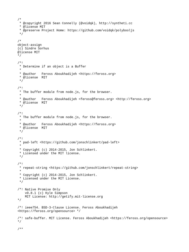 Index.js.LICENSE | PDF Index.js.LICENSE | PDF