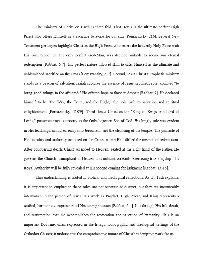 9 Triple Ministry of Christ | PDF