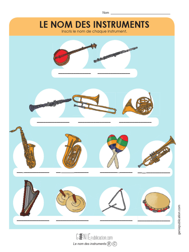 Le Nom Des Instruments | PDF