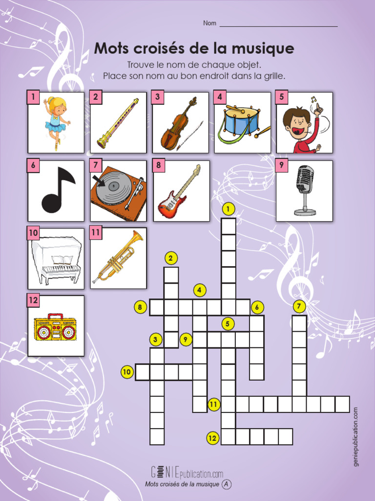 Mots Croisés de La Musique | PDF