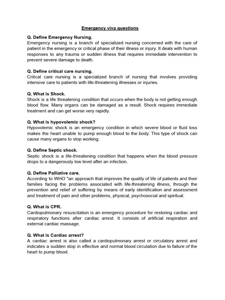 Emergency | PDF