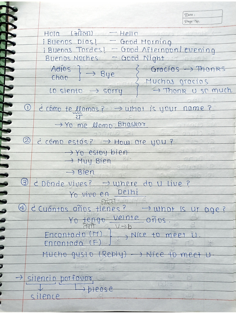 Español Notes | PDF