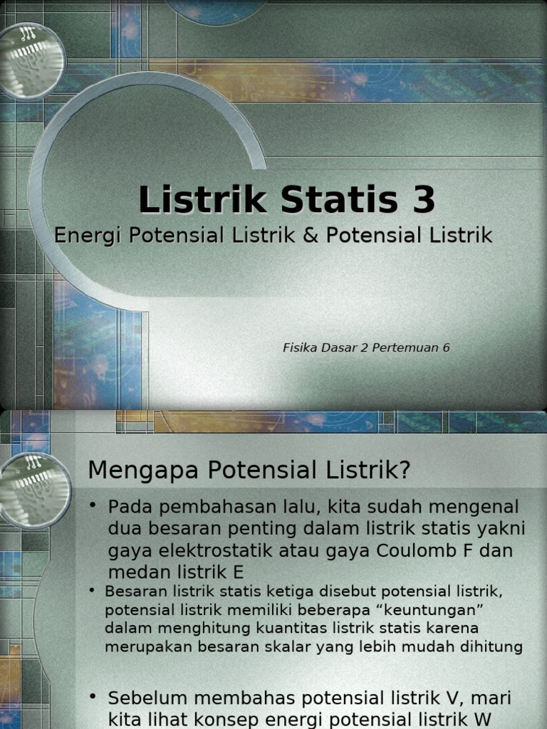 Listrik Statis | PDF